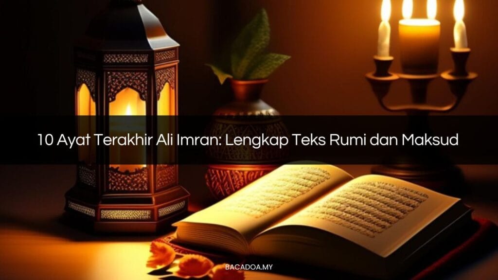√ 10 Ayat Terakhir Ali Imran: Lengkap Teks Rumi dan Maksud