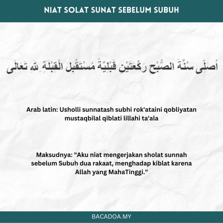 √ Panduan Hukum Solat Sunat Sebelum Subuh